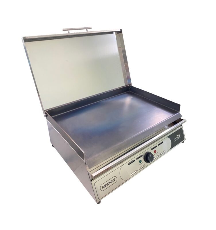 Plancha Lisa Eléctrica R7 Con Tapa – Marca RESINET – Gastromercadoweb